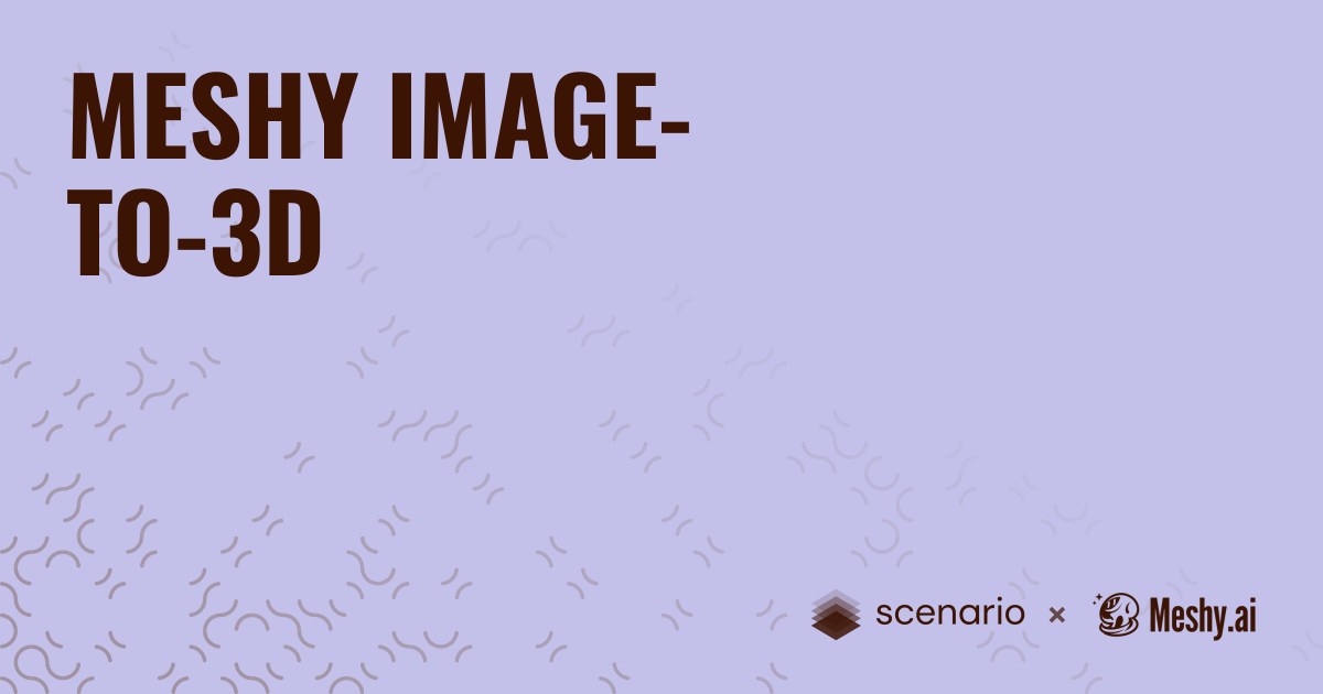 Best Image to 3D Model Generator | Meshy AI | Scenario